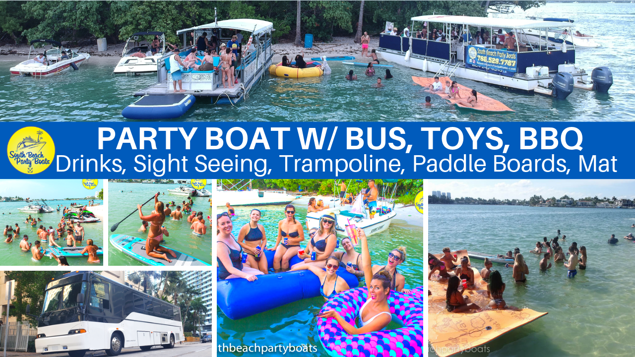 Spring Break Miami 2025 things to do, Party Boat South Beach