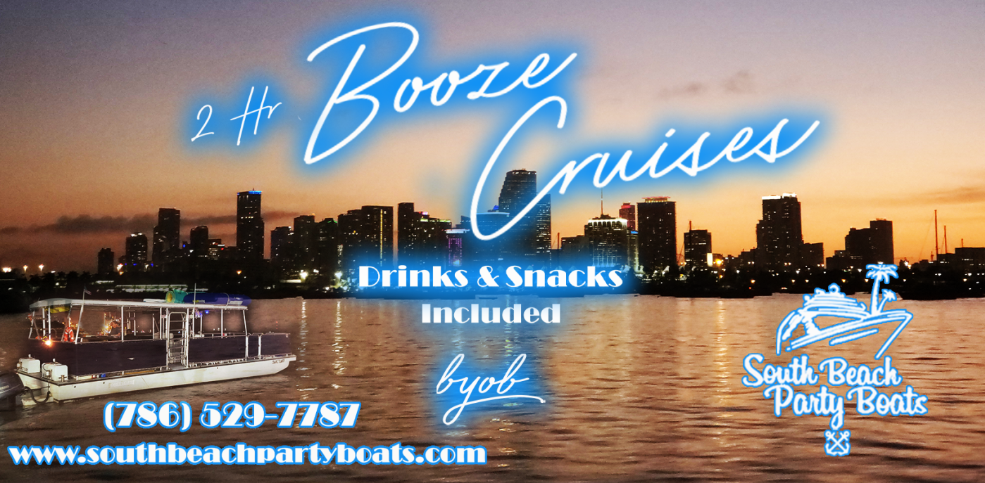 Star Island Sunset & Night Booze Cruise |South Beach Party Boats