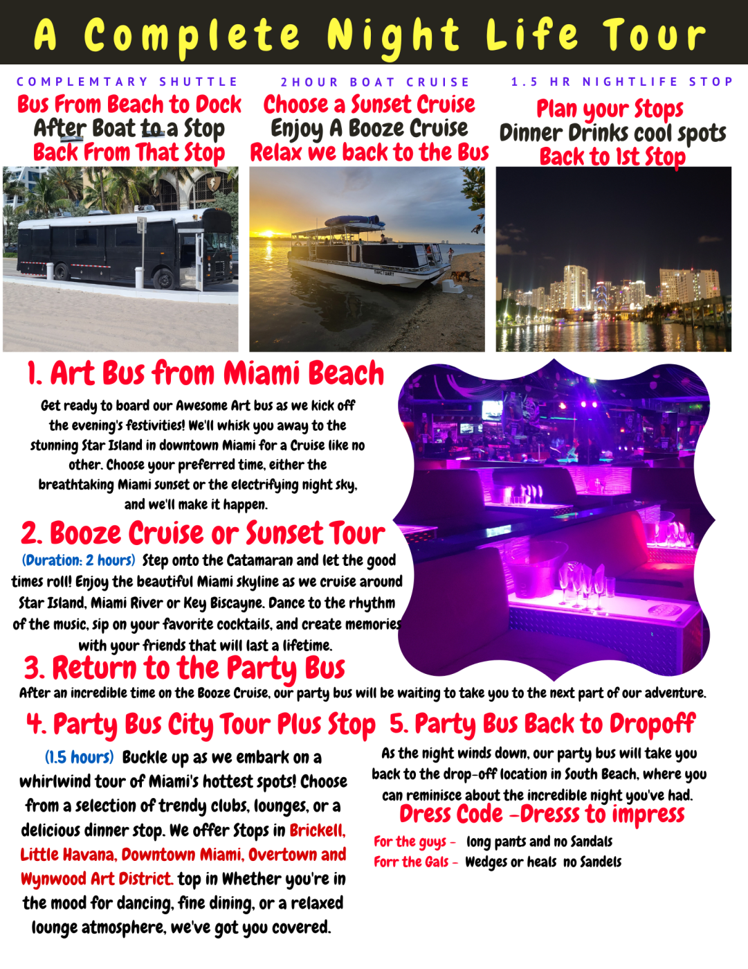 Miami Booze Cruises and Party Bus | South Beach Party Boats